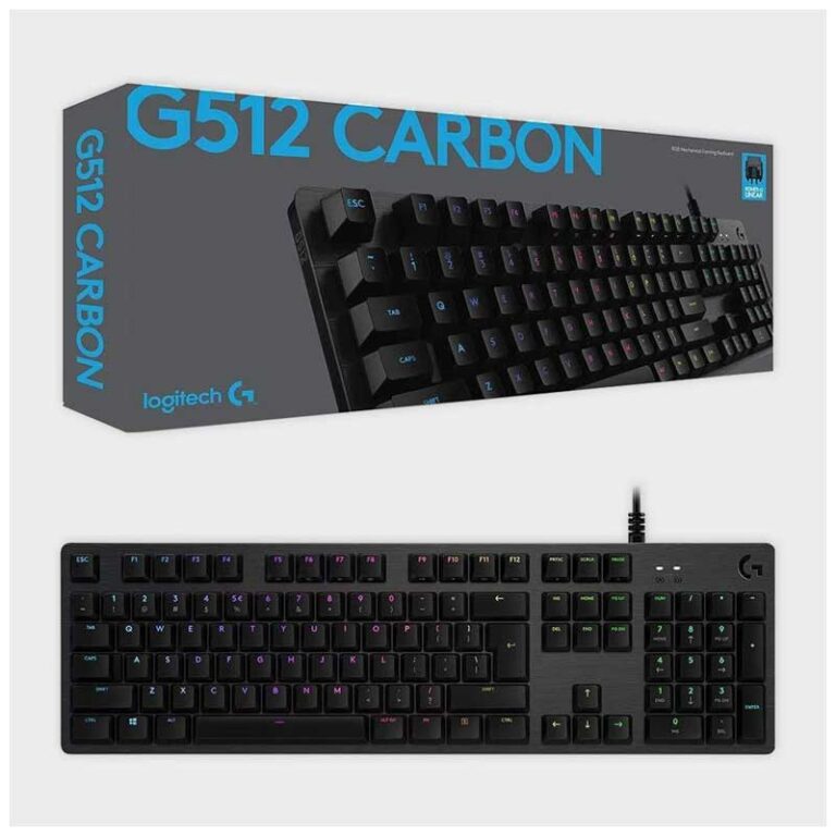 Logitech G 512 RGB Backlit Mechanical Gaming Keyboard with GX Blue ...